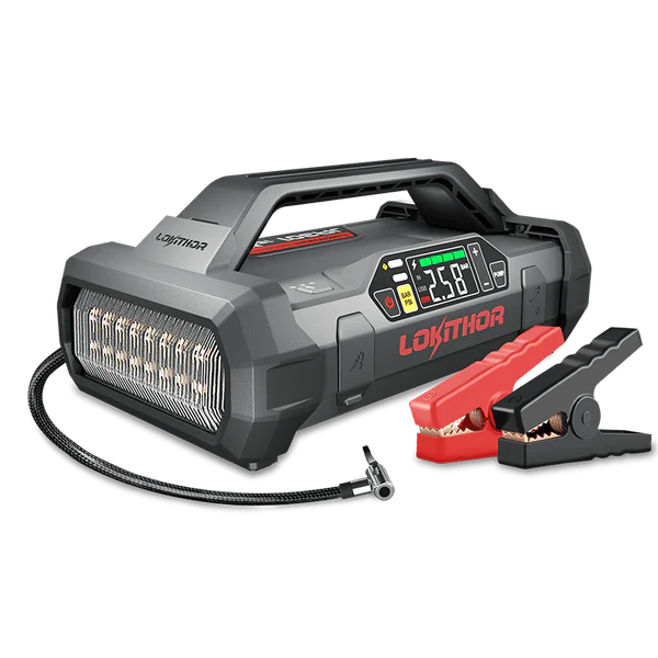 LOKITHOR JA301 Jump Starter with Air Compressor 2000Amp - The Outdoor Living Zone