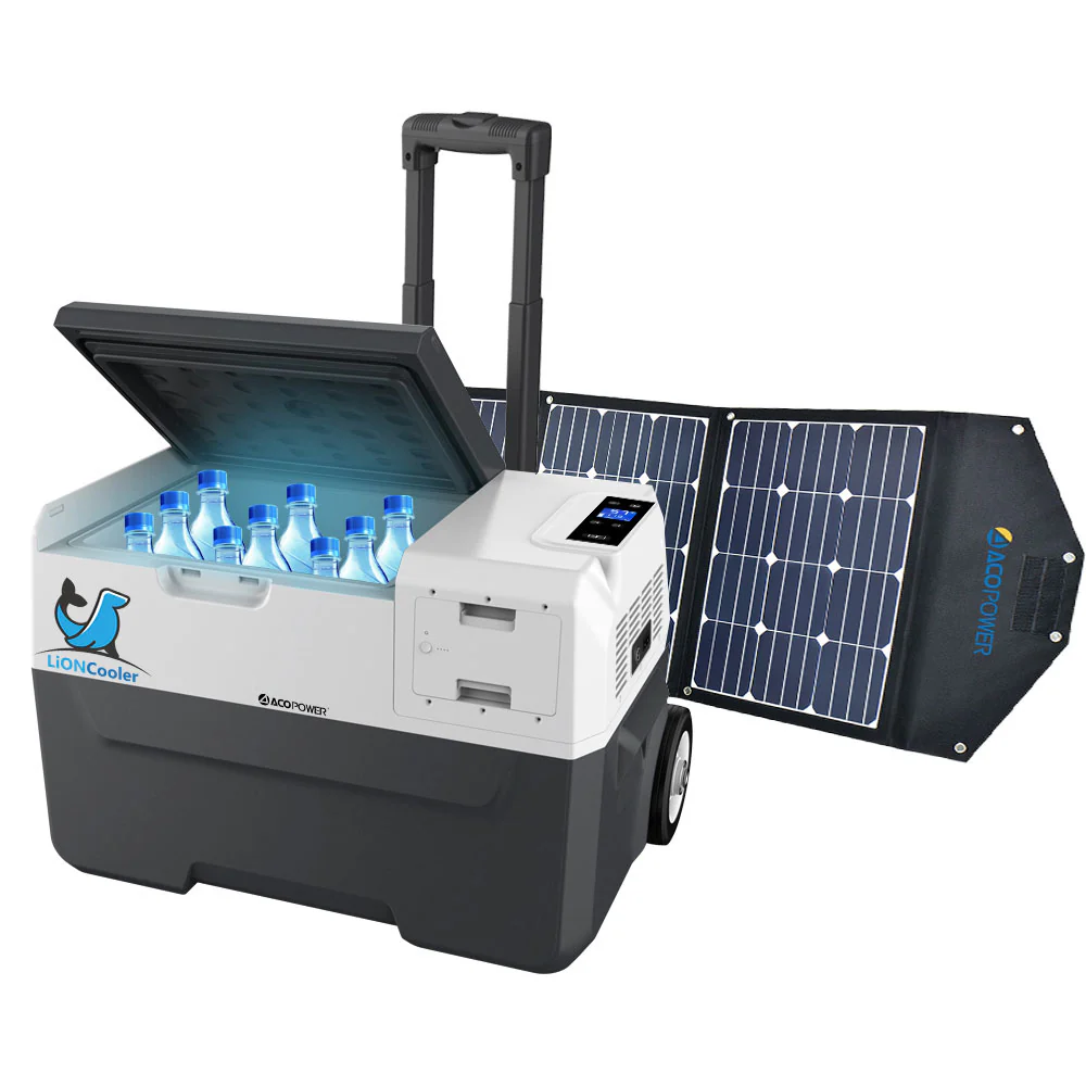 ACOPOWER LiONCooler Combo, X30A Portable Solar Fridge/Freezer (32 ...