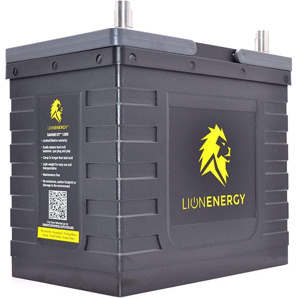 Lion Energy Safari UT 1300 12V/105Ah LiFePO4 Deep Cycle Battery - The ...