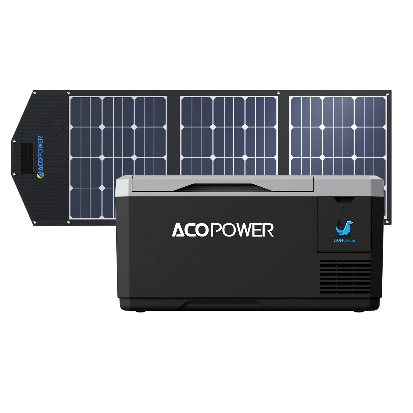 ACOPOWER LiONCooler Mini Combo, VX18 Solar Powered Car Fridge Freezer ...