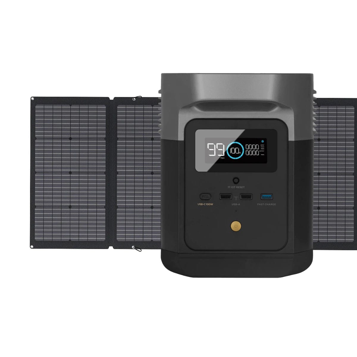 EcoFlow Delta Mini + 220W Solar Panel Solar Generator Kit - The Outdoor ...