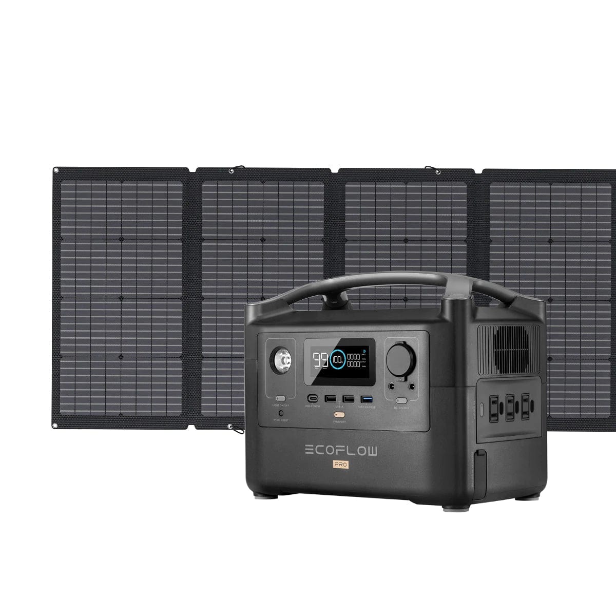 EcoFlow River Pro + 1x 220W Solar Panel Solar Generator Kit - The ...