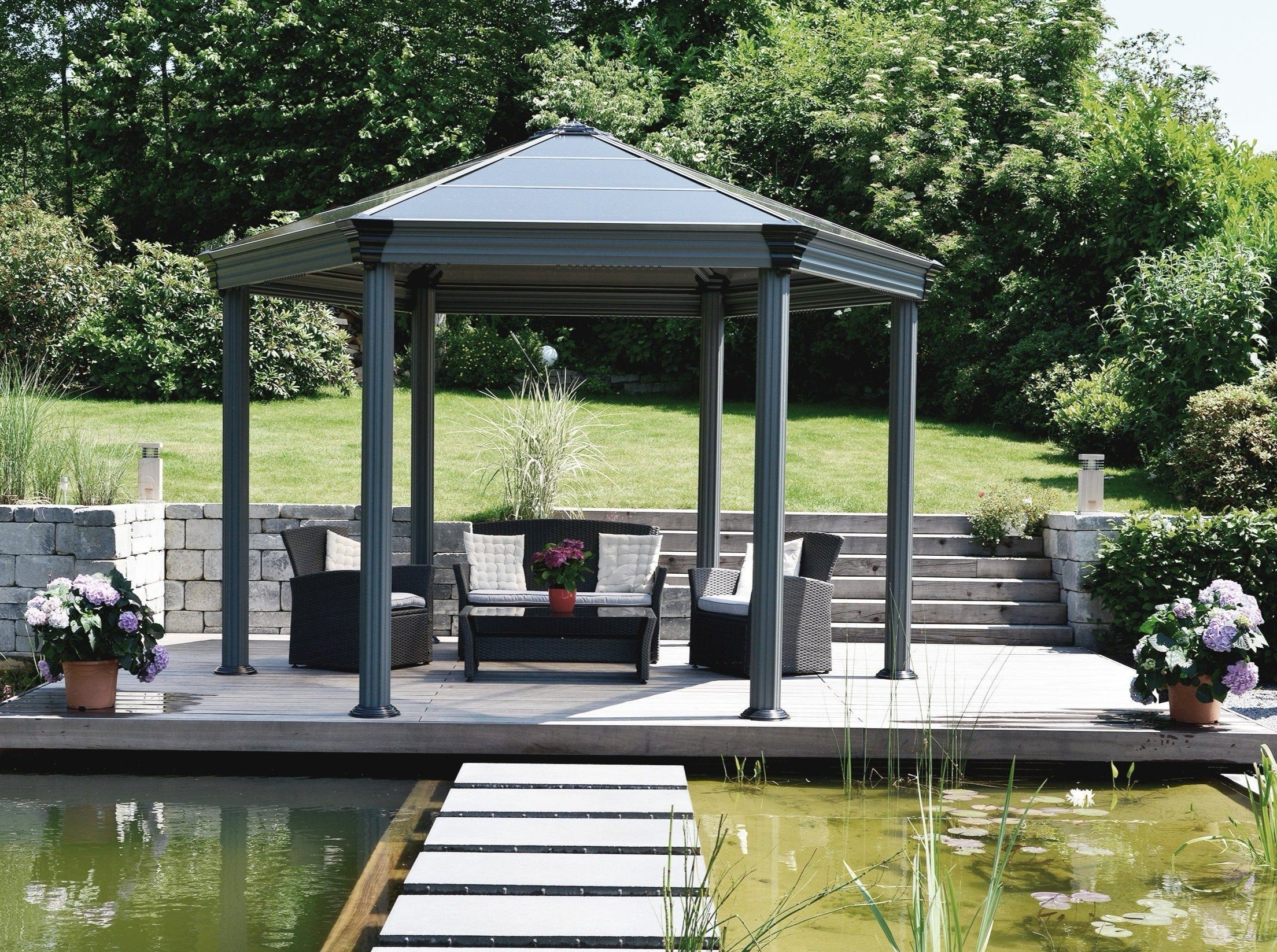 Palram - Canopia | Roma Garden 12' x 14' Gazebo - The Outdoor Living Zone